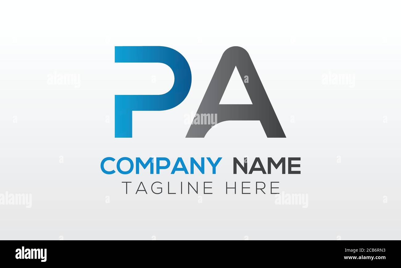 Initial PA Letter Logo With Creative Modern Business Typography Vector ...