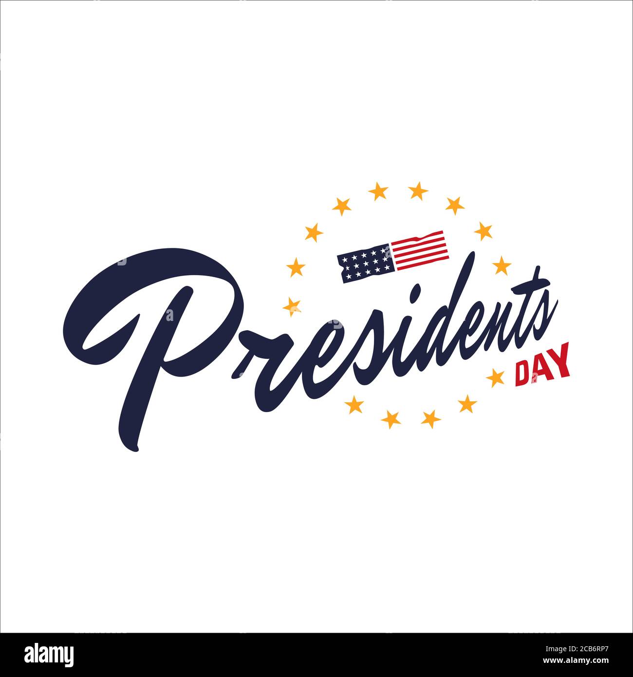 Happy Presidents Day hand drawn text lettering for Presidents day in ...
