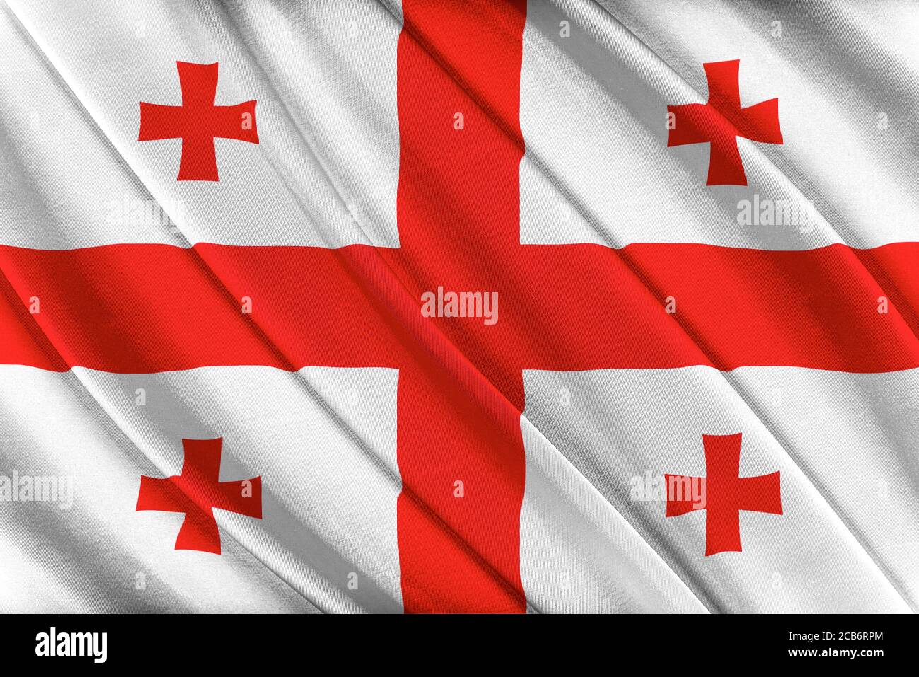 Georgia flag waving hi-res stock photography and images - Alamy