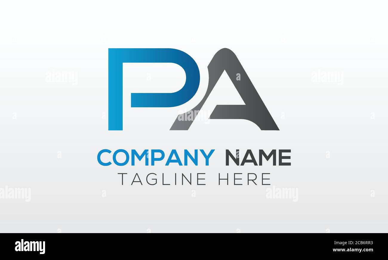 Initial PA Letter Logo With Creative Modern Business Typography Vector ...