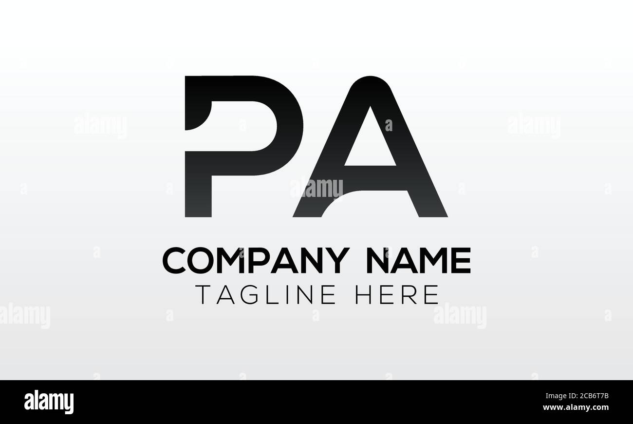 Initial PA Letter Logo With Creative Modern Business Typography Vector ...