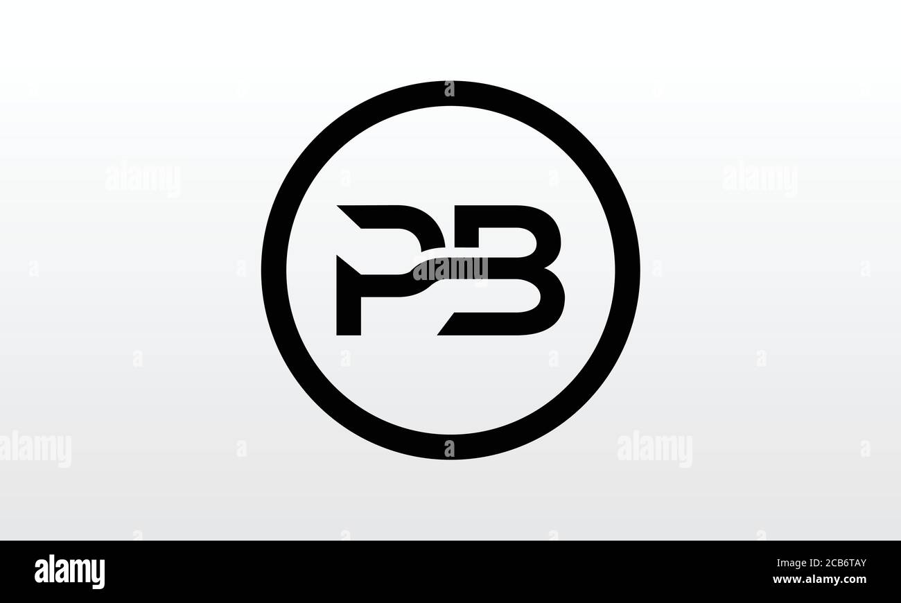 Initial PB Letter Logo With Creative Modern Business Typography Vector ...