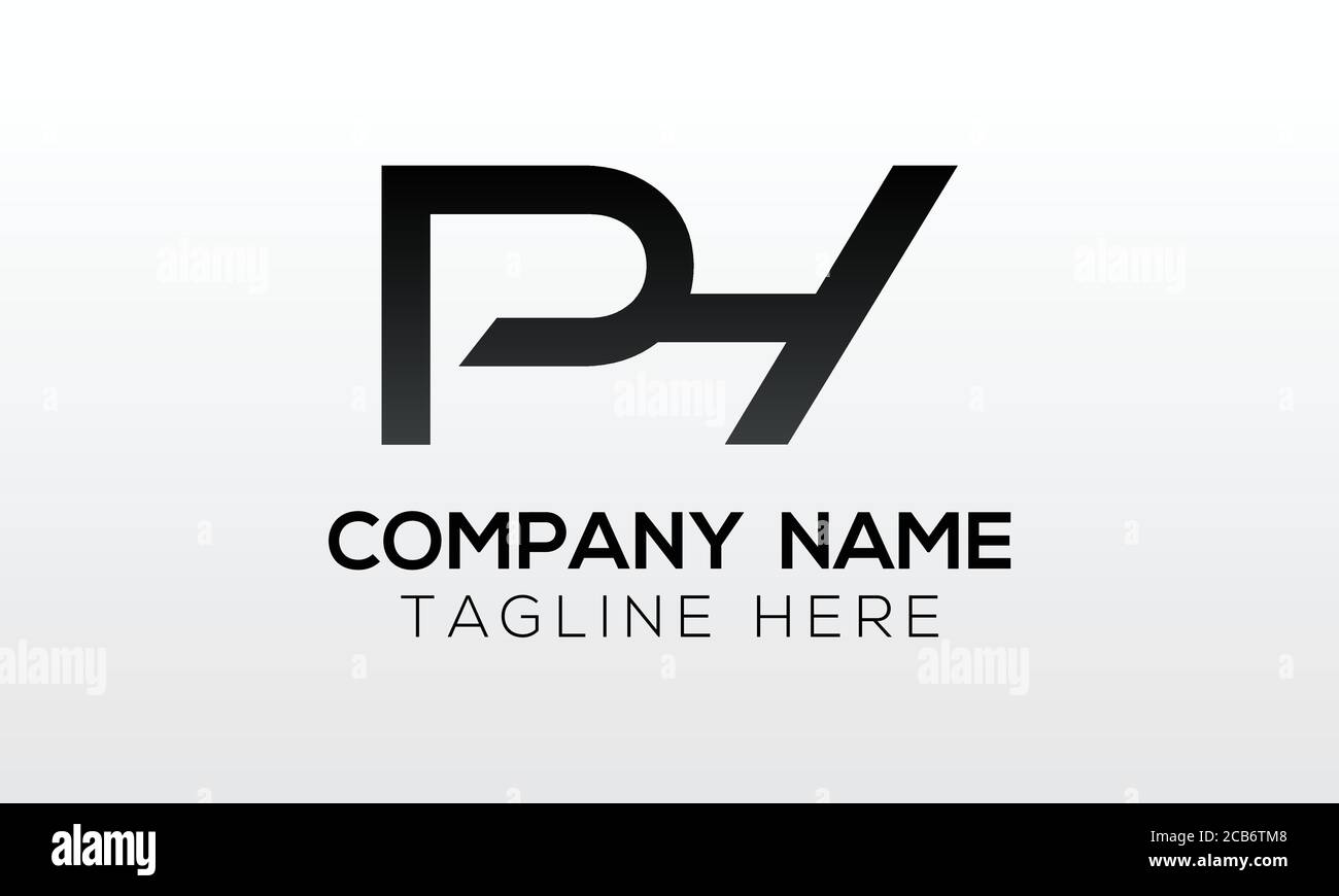 Initial PH Letter Logo With Creative Modern Business Typography Vector ...