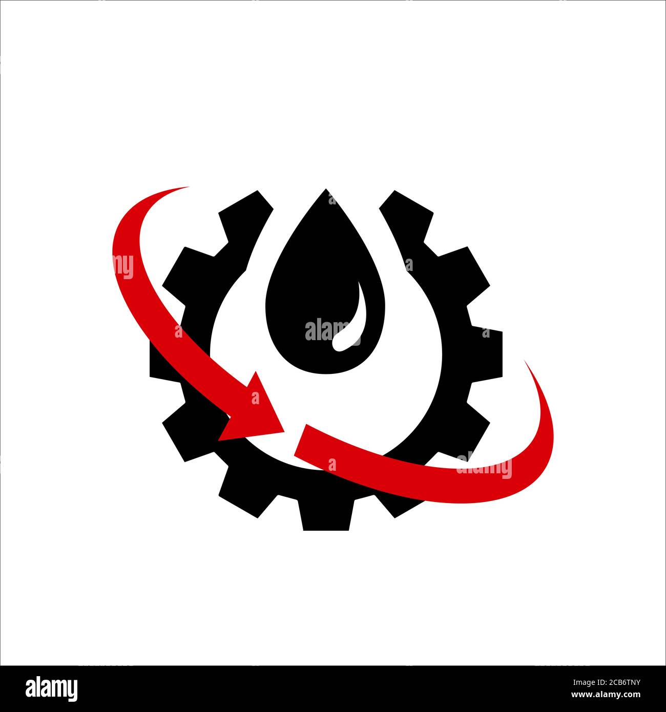 oil change icon logo vector. silhouette of oil canister bottle gear and ...