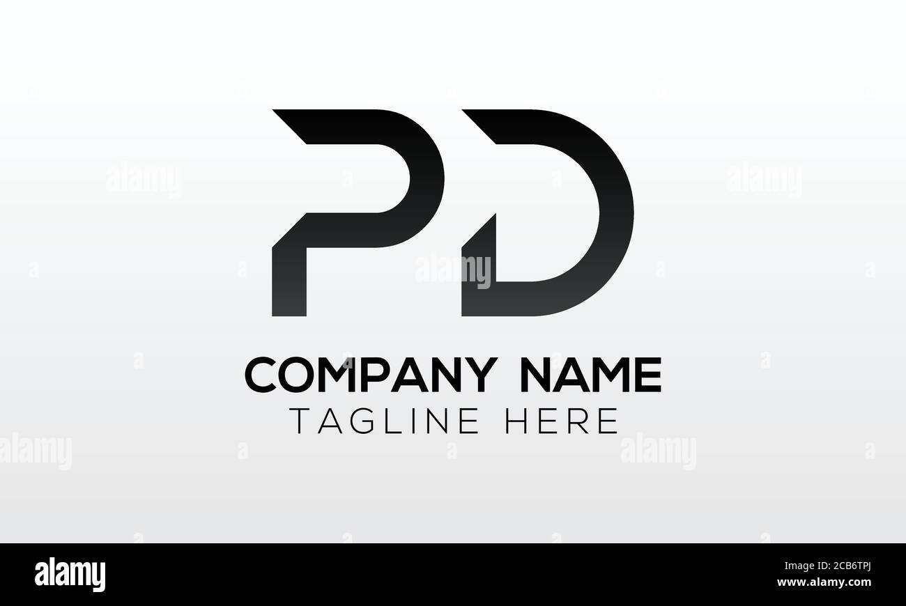 Initial PD Letter Logo With Creative Modern Business Typography Vector ...