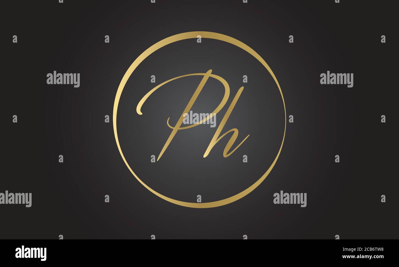 Initial PH Letter Logo With Creative Modern Business Typography Vector ...