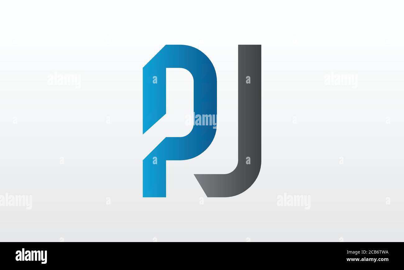 Initial PJ Letter Logo With Creative Modern Business Typography Vector ...