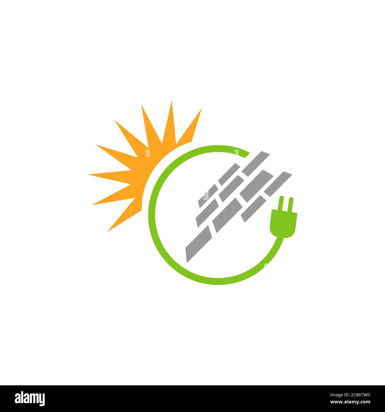 alternative renewable sustainable energy solar panel logo vector icon ...