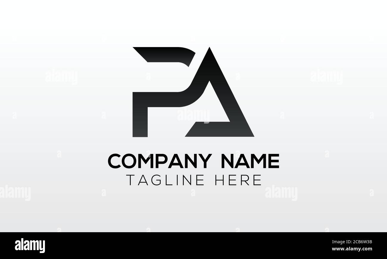 Initial PA Letter Logo With Creative Modern Business Typography Vector ...