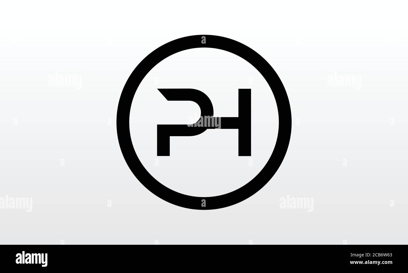 Initial PH Letter Logo With Creative Modern Business Typography Vector ...