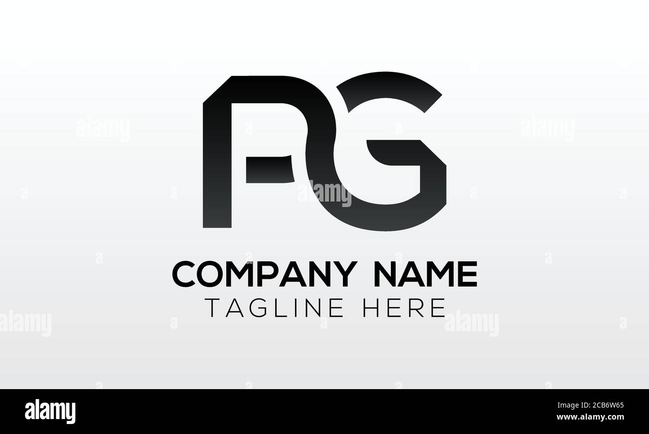 Initial PG Letter Logo With Creative Modern Business Typography Vector ...