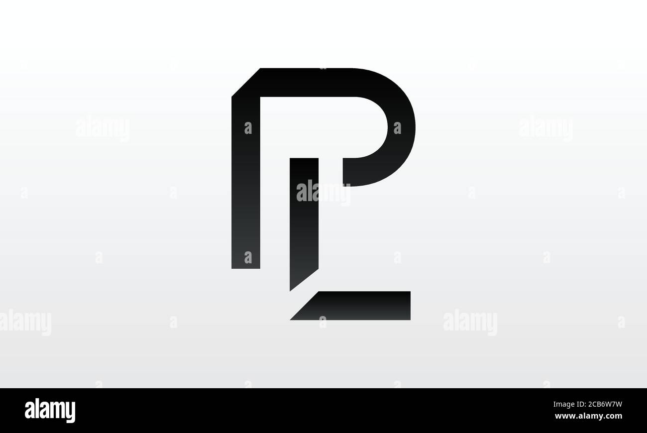 Initial PL Letter Logo With Creative Modern Business Typography Vector ...