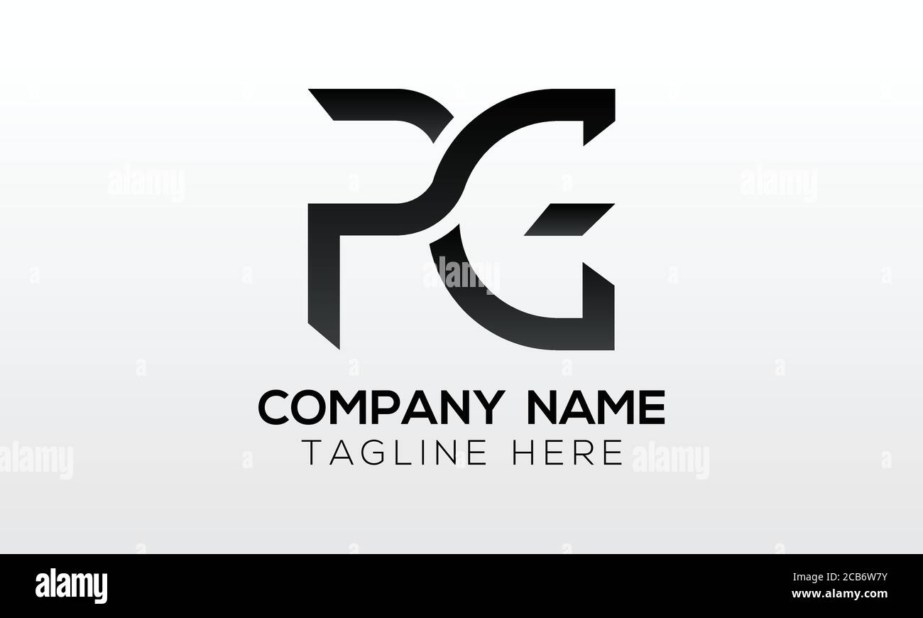 Initial PG Letter Logo With Creative Modern Business Typography Vector ...