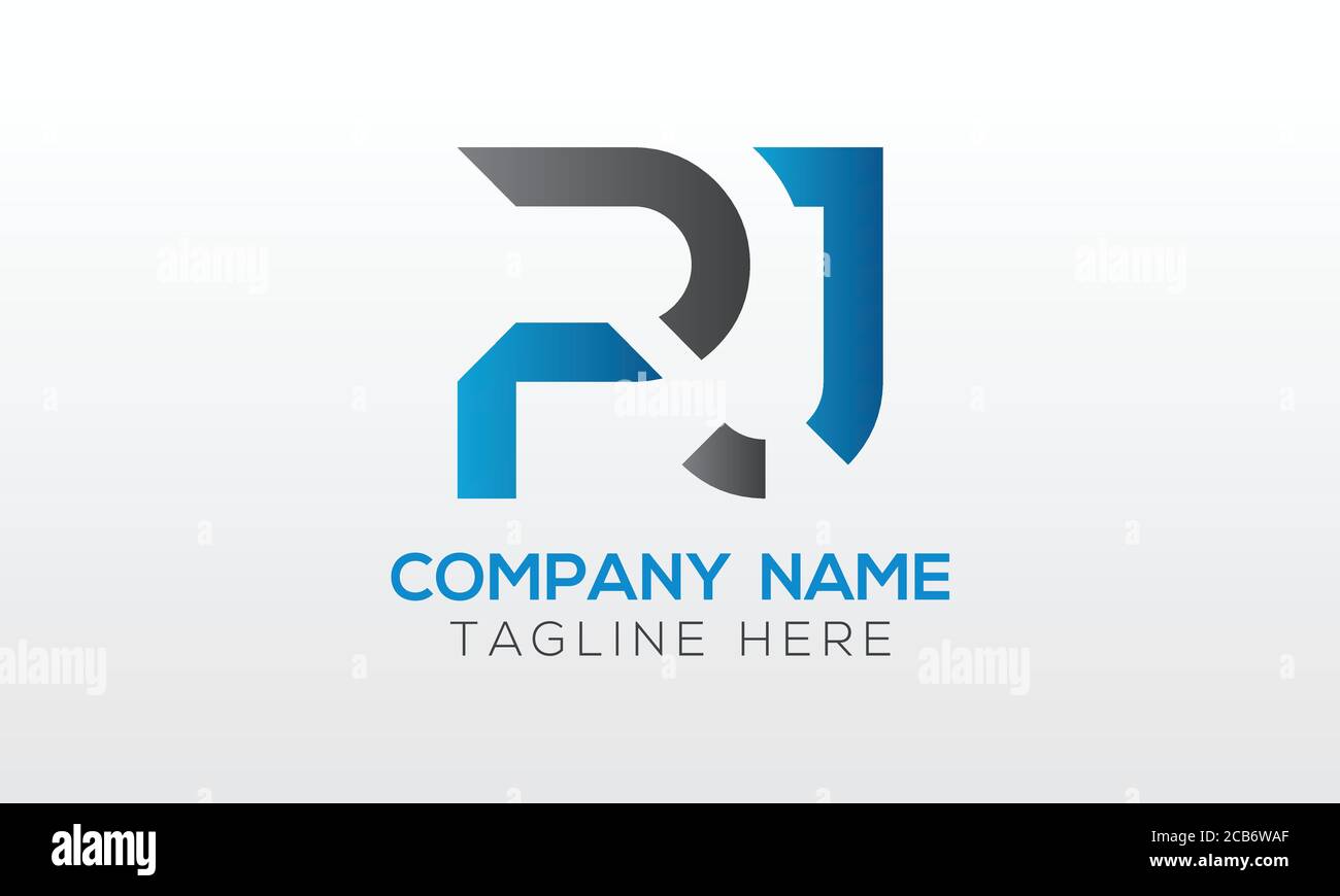Initial PJ Letter Logo With Creative Modern Business Typography Vector ...