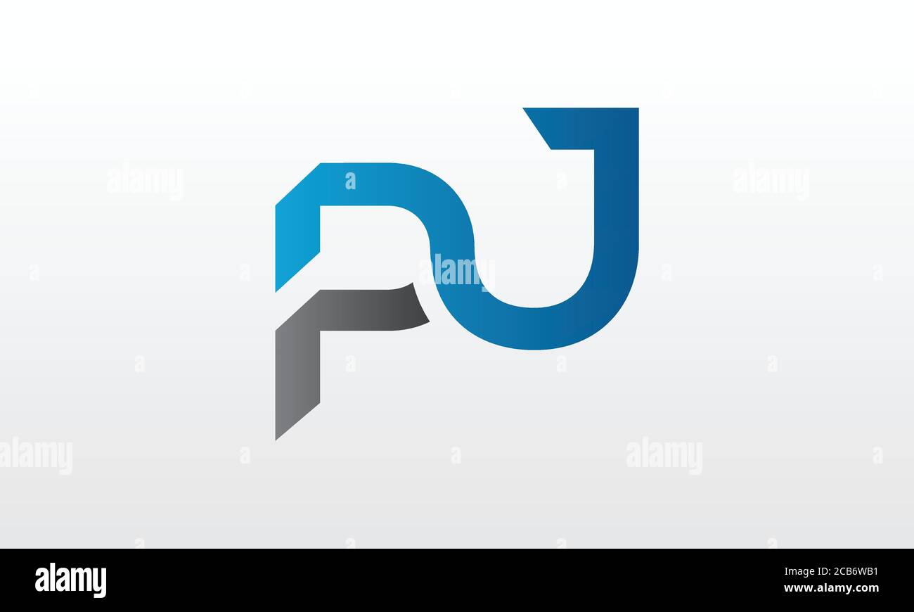 Initial PJ Letter Logo With Creative Modern Business Typography Vector ...
