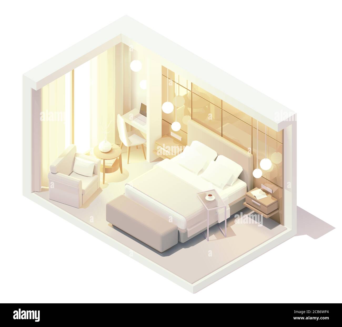 Isometric living room furniture Cut Out Stock Images & Pictures - Alamy
