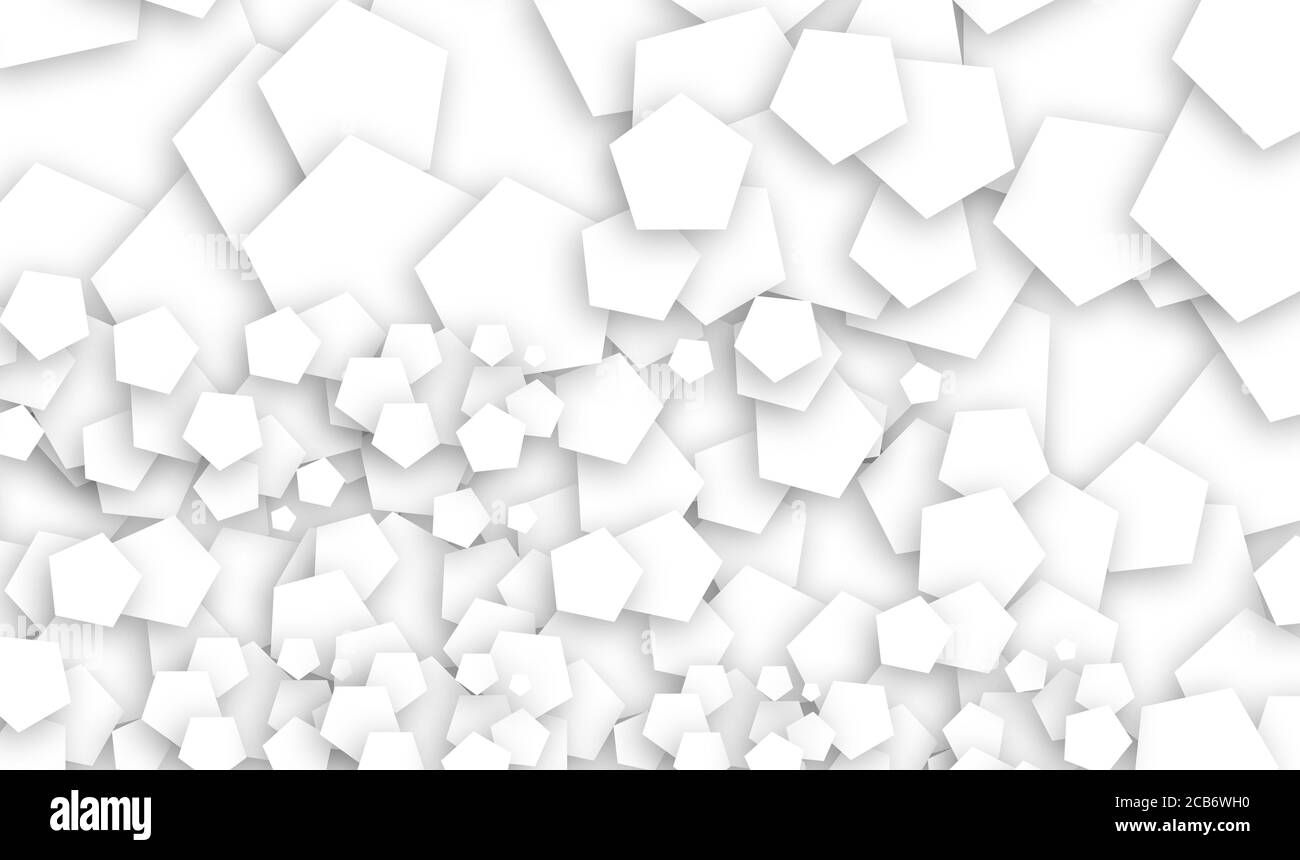 abstract concept design made of pentagon creating the fractal design ...