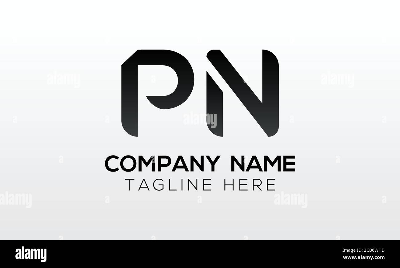 Initial PN Letter Logo With Creative Modern Business Typography Vector ...