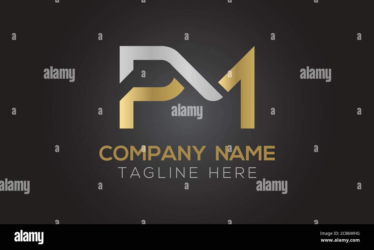 Pm Name Logo Design