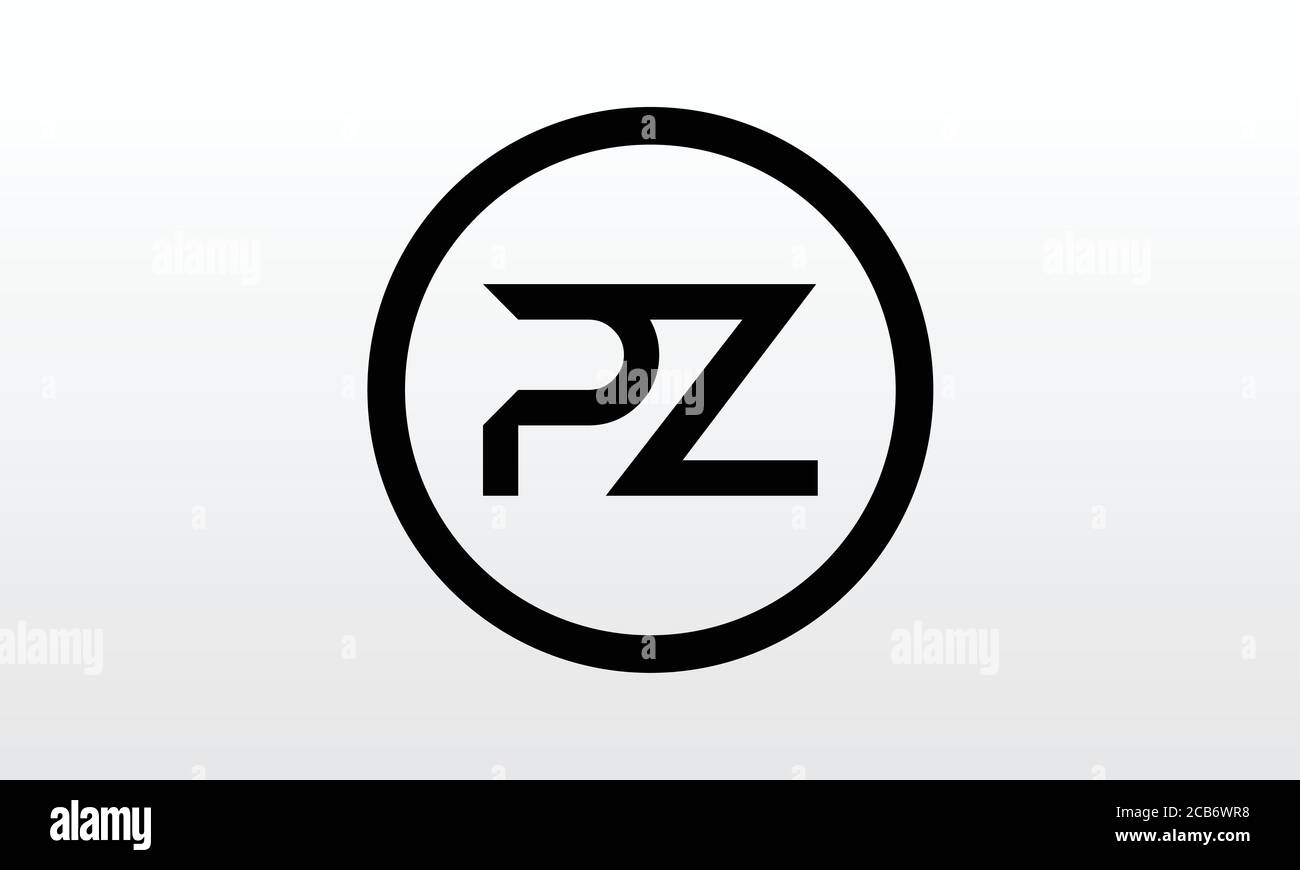 Initial PZ Letter Logo With Creative Modern Business Typography Vector ...