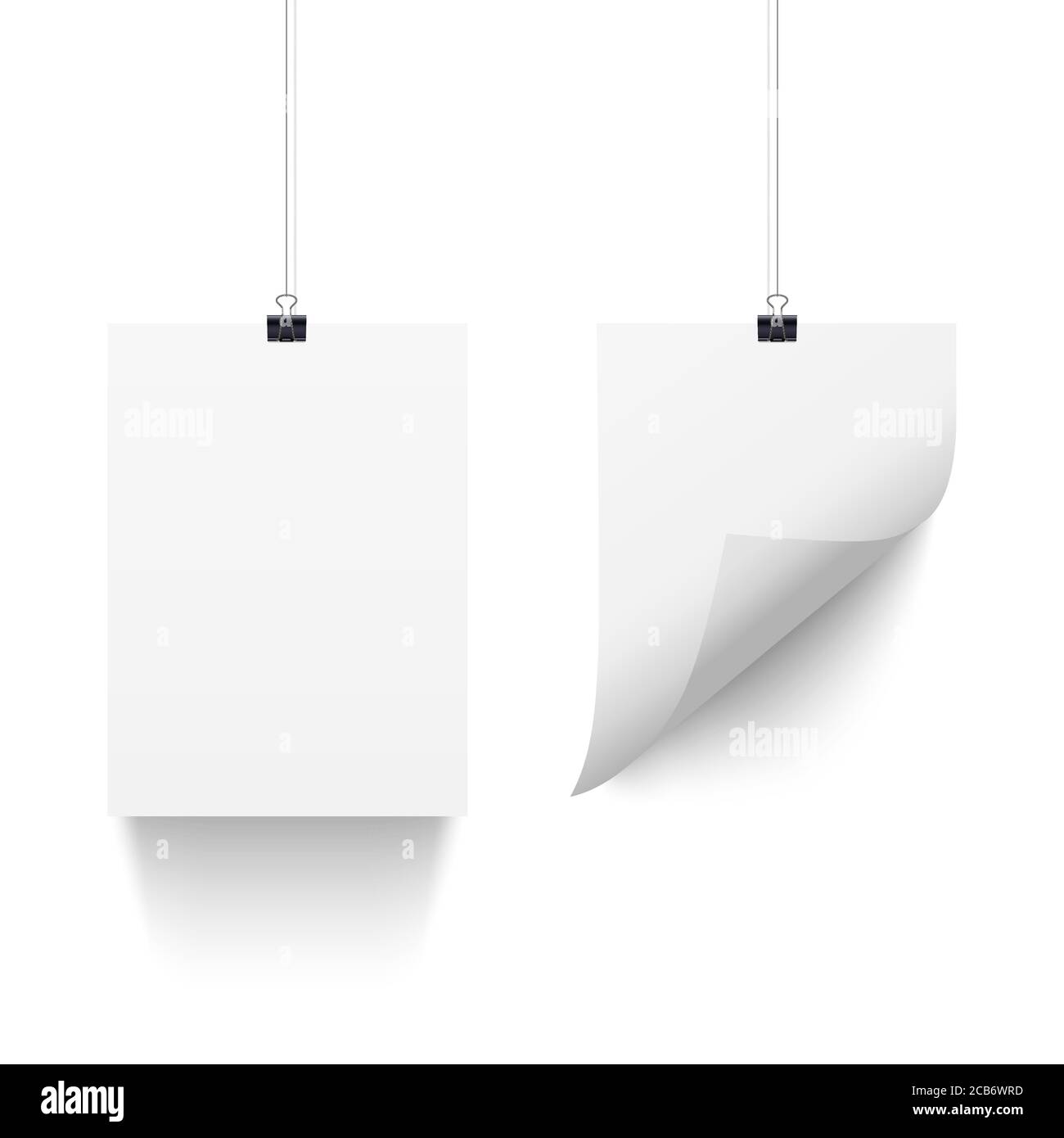 A4 paper paperclip Stock Vector Images - Alamy