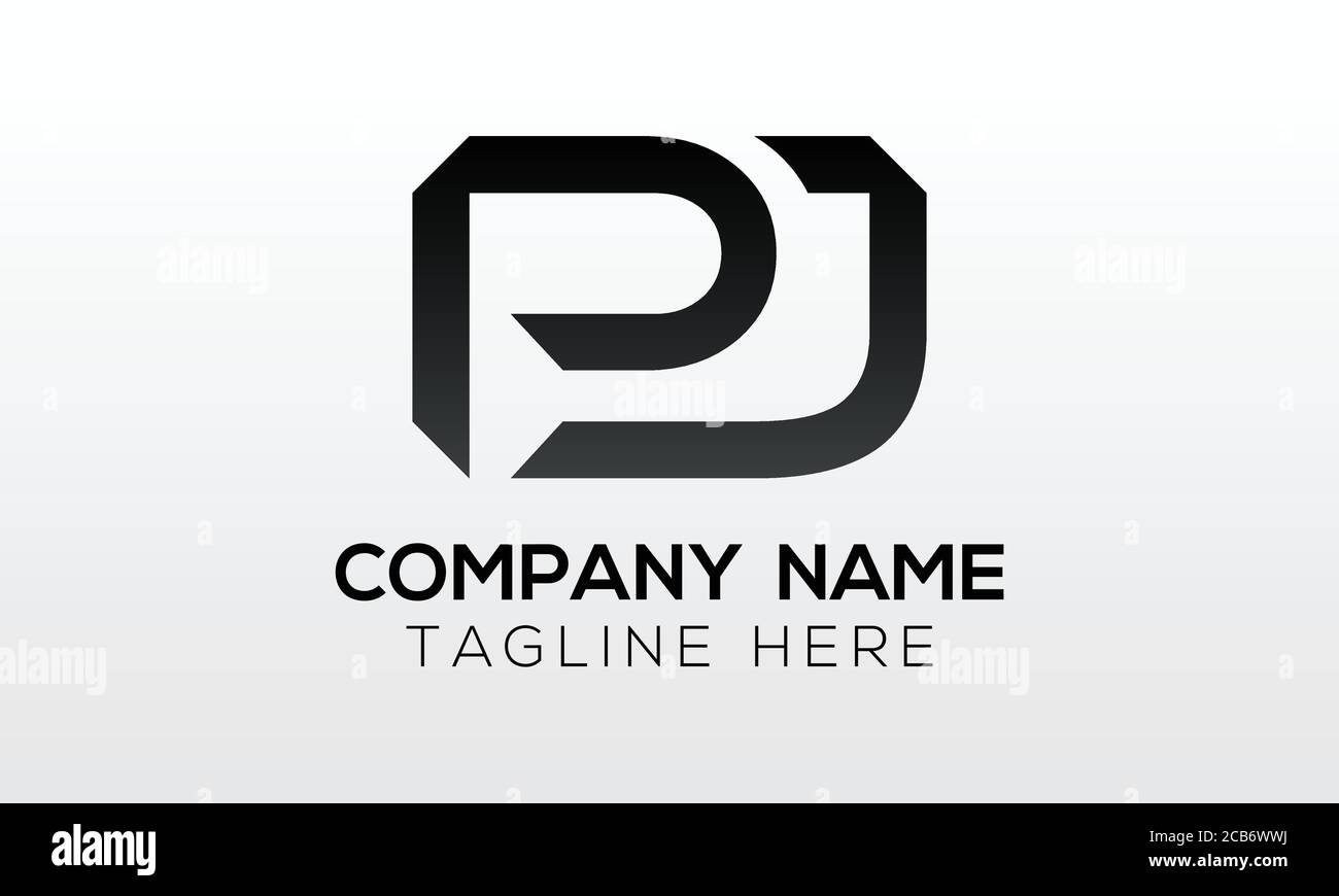 Initial PJ Letter Logo With Creative Modern Business Typography Vector ...