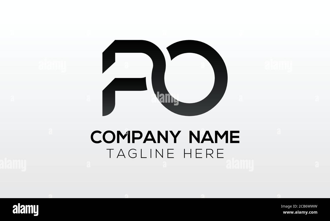 Initial PO Letter Logo With Creative Modern Business Typography Vector ...