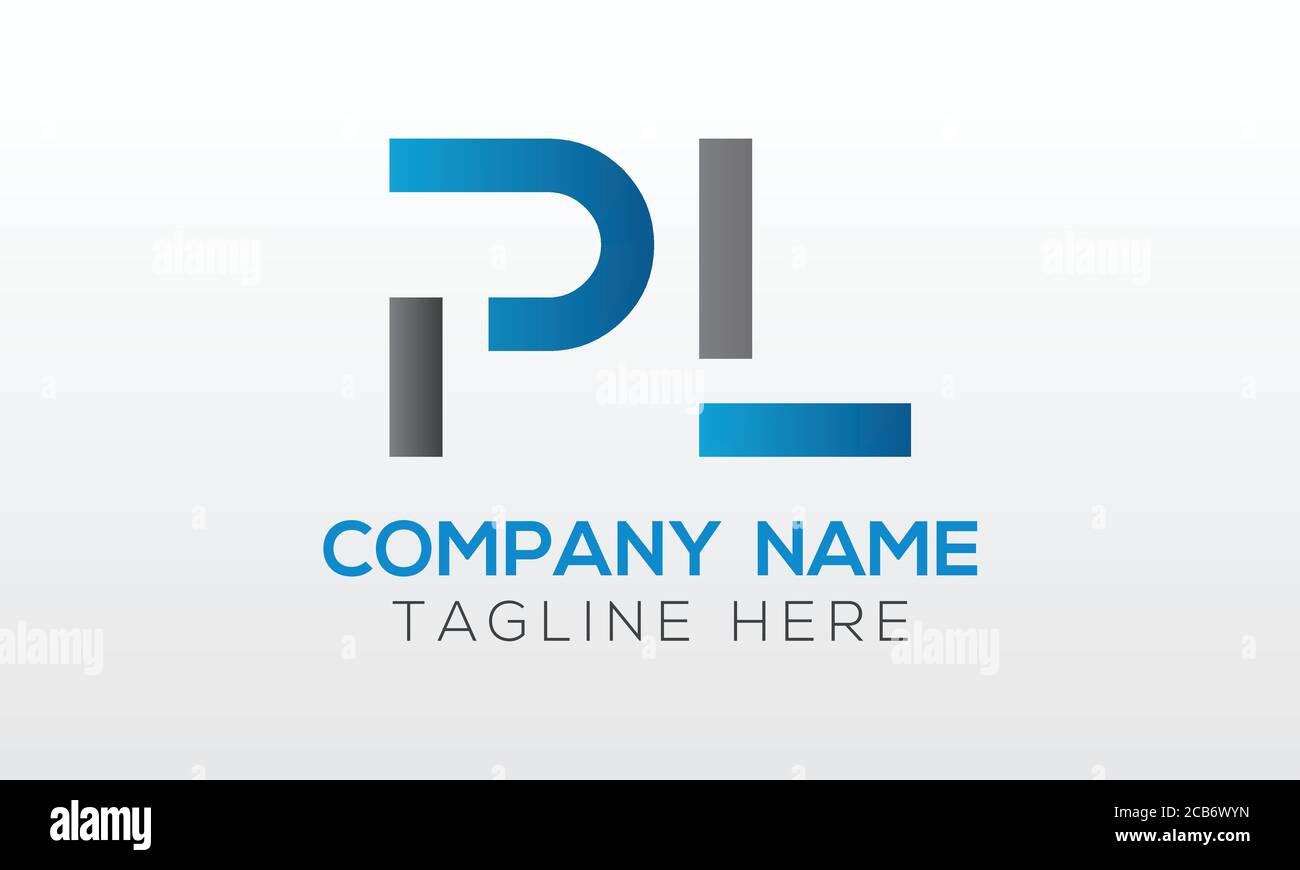Initial PL Letter Logo With Creative Modern Business Typography Vector ...