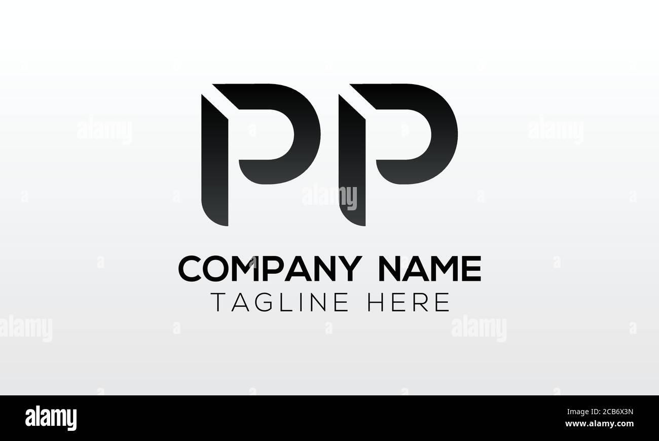 Initial PP Letter Logo With Creative Modern Business Typography Vector ...