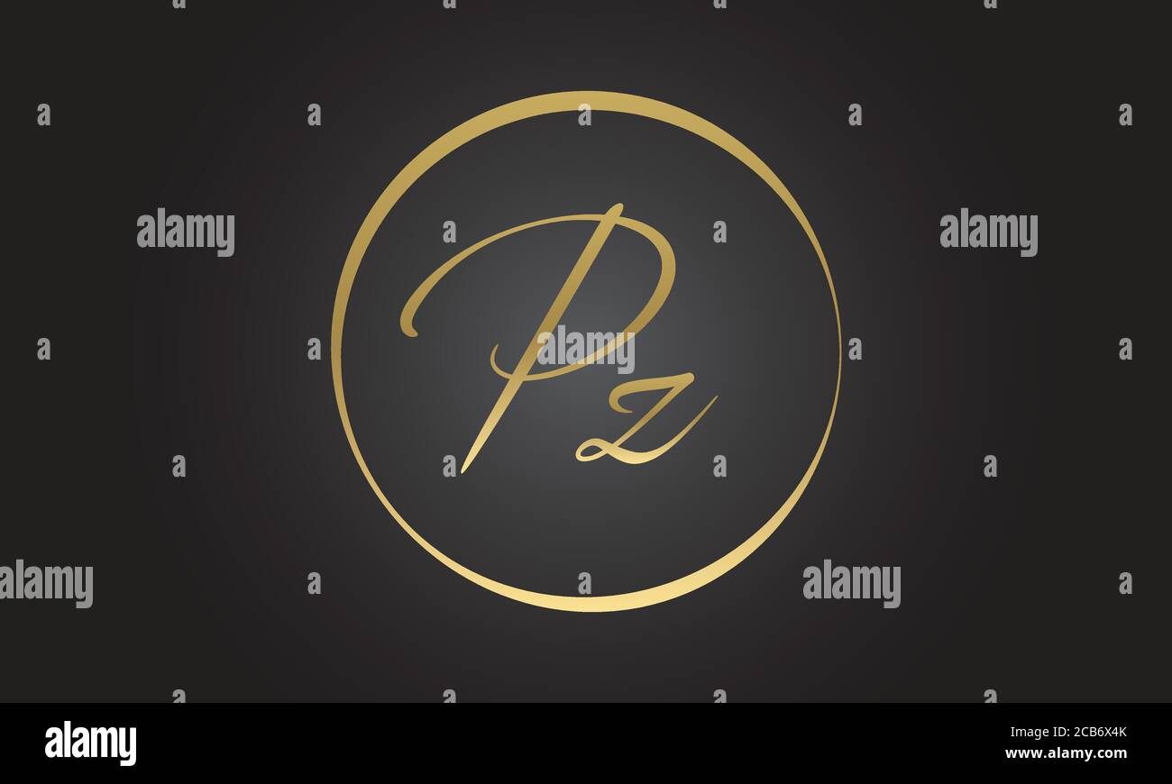 Initial PZ Letter Logo With Creative Modern Business Typography Vector ...