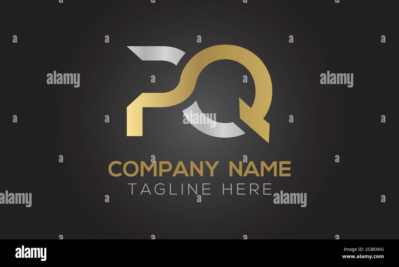 Initial PQ Letter Logo With Creative Modern Business Typography Vector ...