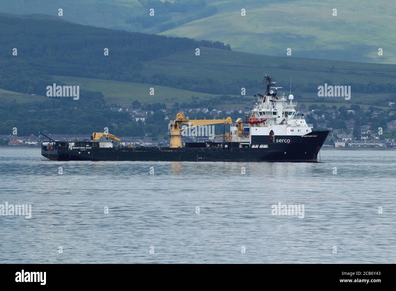 SD Northern River, a multi-purpose auxiliary vessel operated by Serco ...