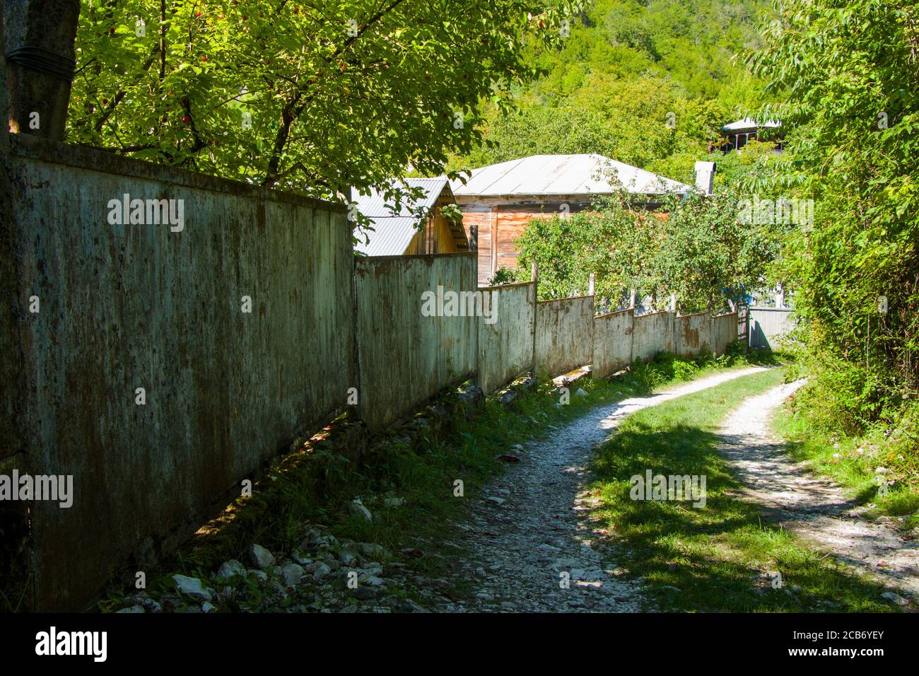 Old village house fence in Racha, Georgia Stock Photo - Alamy