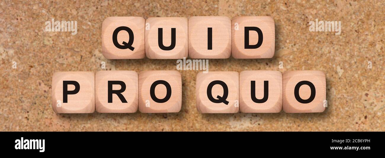 Quid pro quo hi-res stock photography and images - Alamy