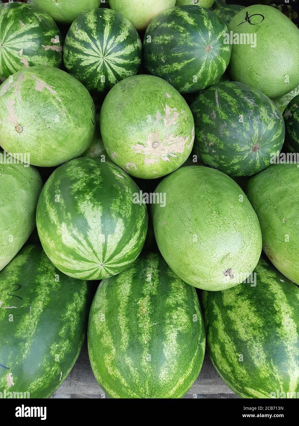 Big stack of watermelons at local Colombian market Stock Photo - Alamy Big stack of watermelons at local Colombian market Stock Photo - Alamy
