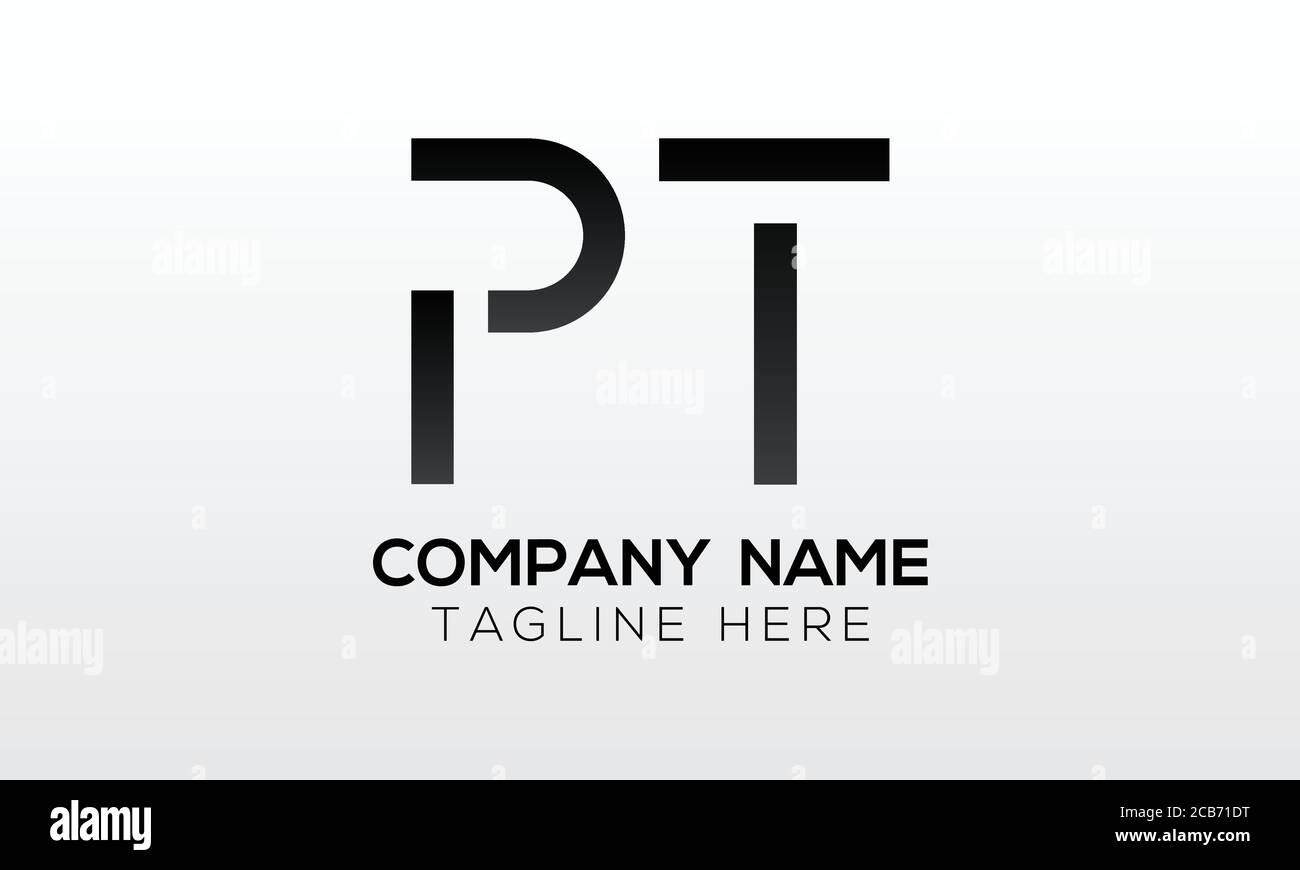 Initial PT Letter Logo With Creative Modern Business Typography Vector ...