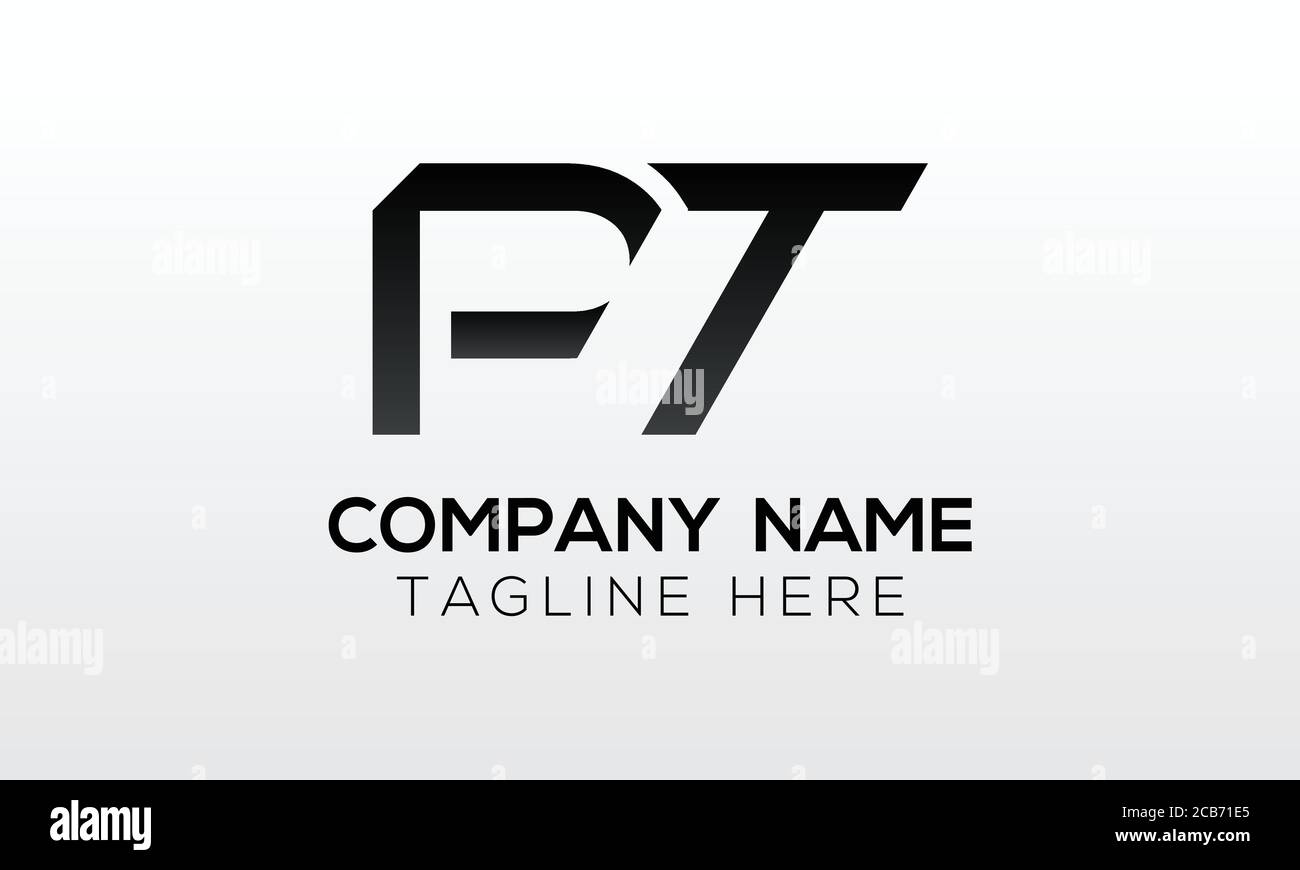 Initial PT Letter Logo With Creative Modern Business Typography Vector ...