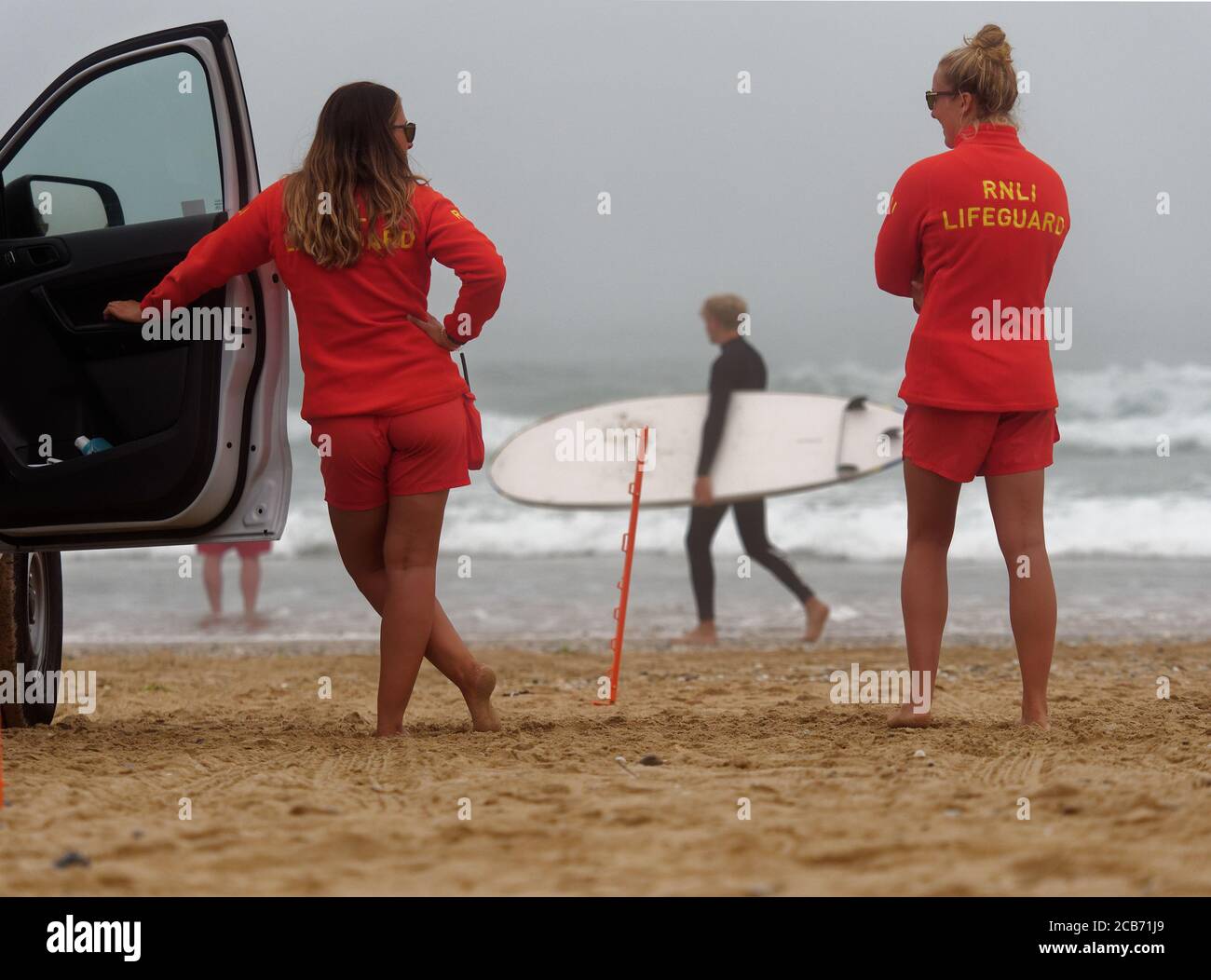 Newquay,Cornwall, 11th Augustl 2020. UK weather: Humidity at high level ...
