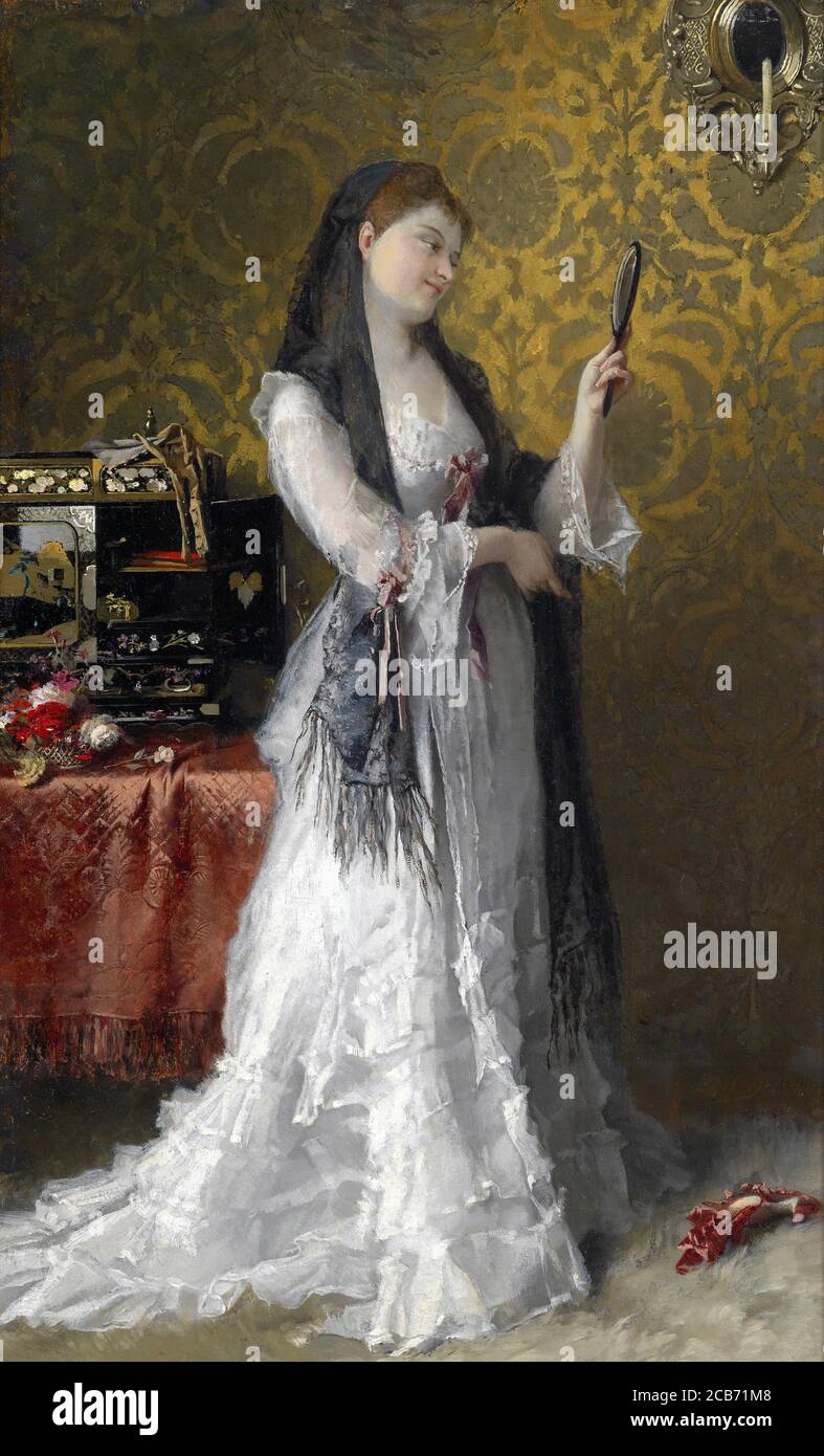 Boudoir, painting, 19th century hi-res stock photography and images - Alamy