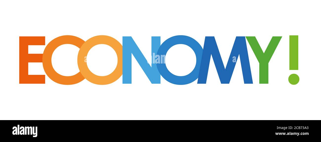economy text in white background Stock Photo - Alamy