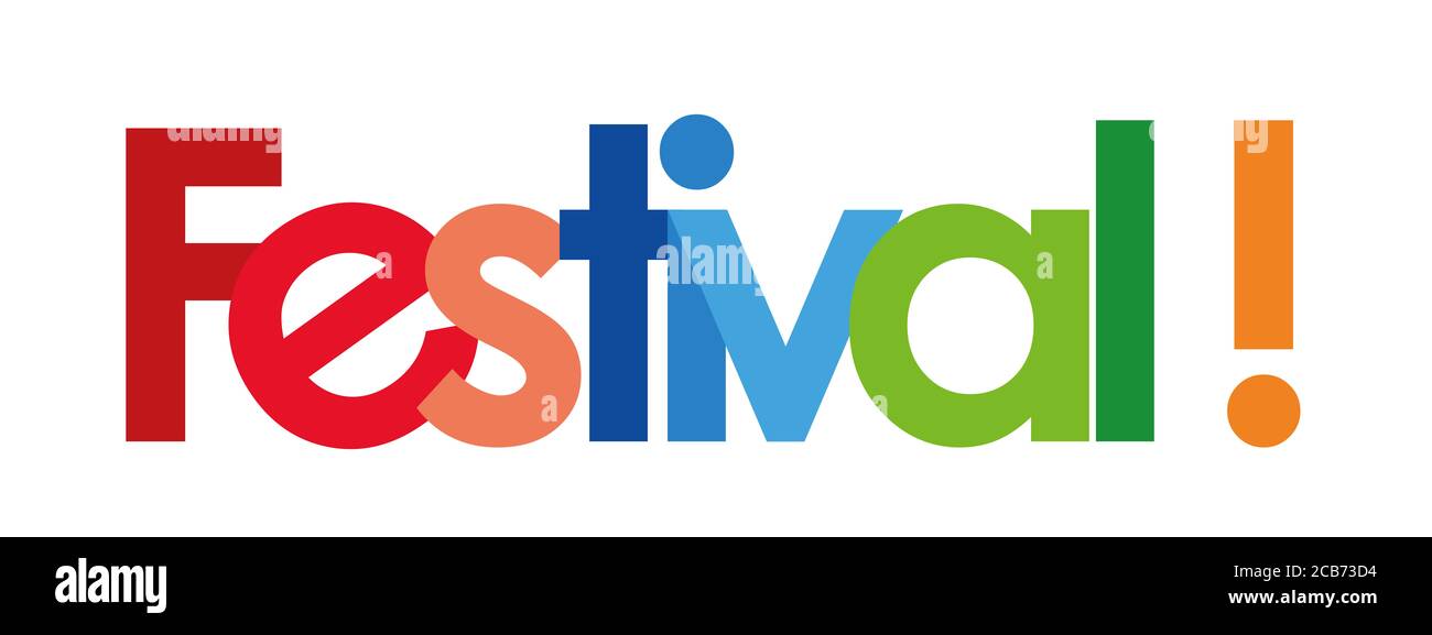 festival text in white background Stock Photo - Alamy