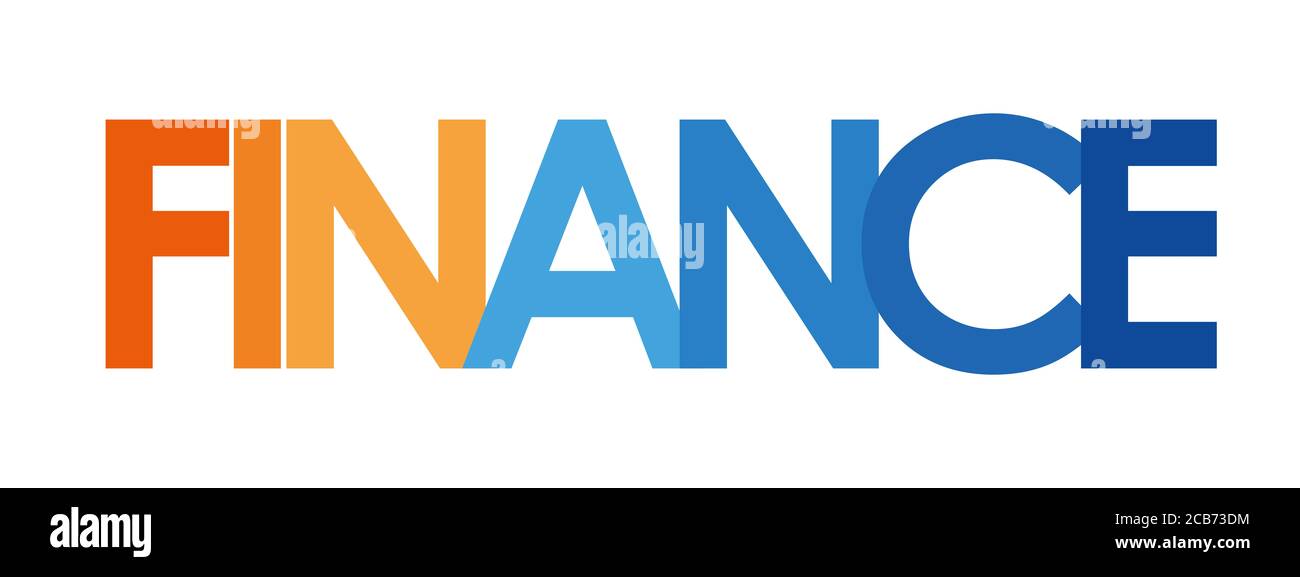 finance text in white background Stock Photo - Alamy