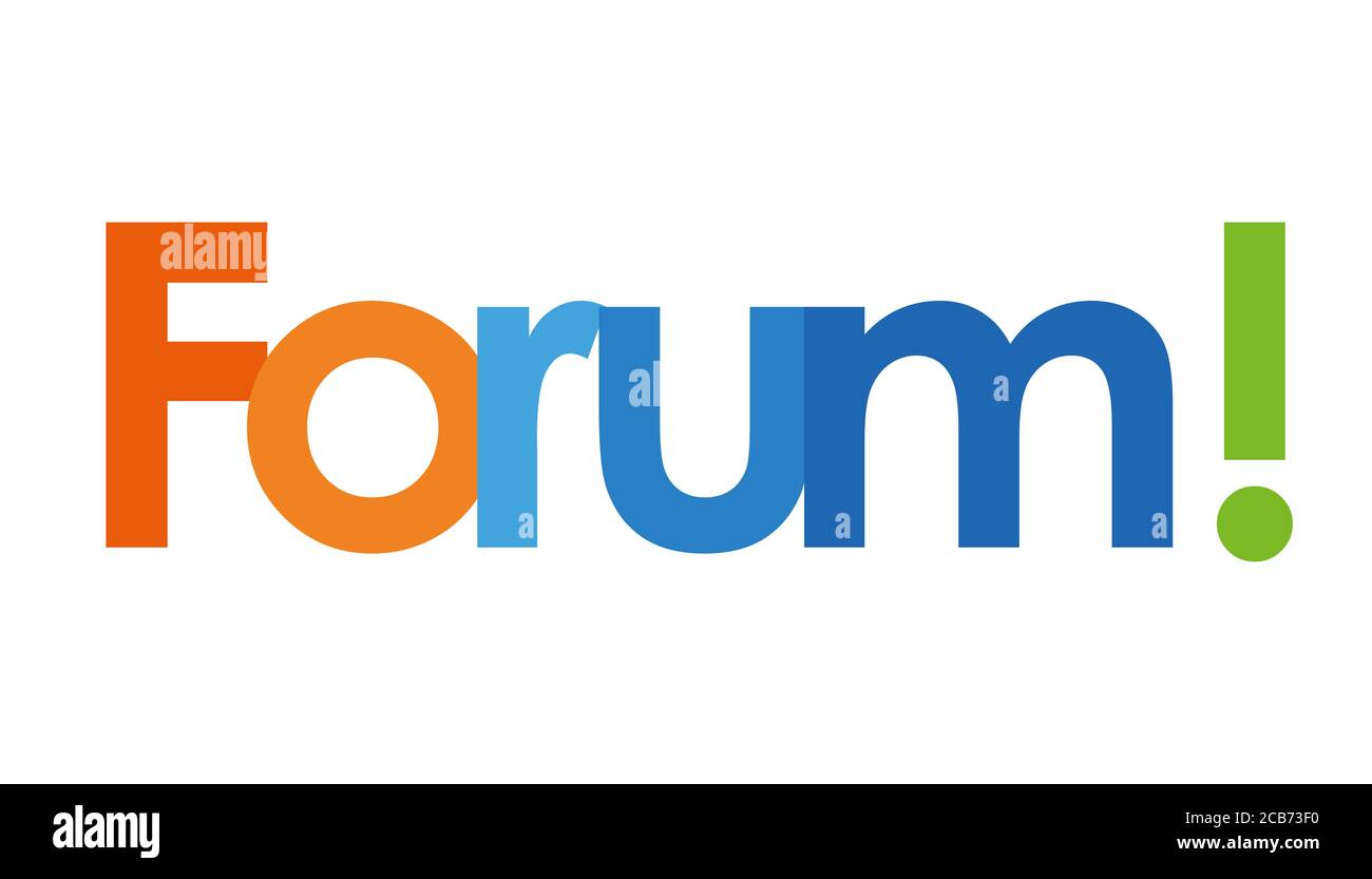 forum text in white background Stock Photo - Alamy