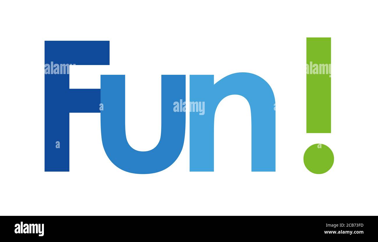 fun text in white background Stock Photo - Alamy
