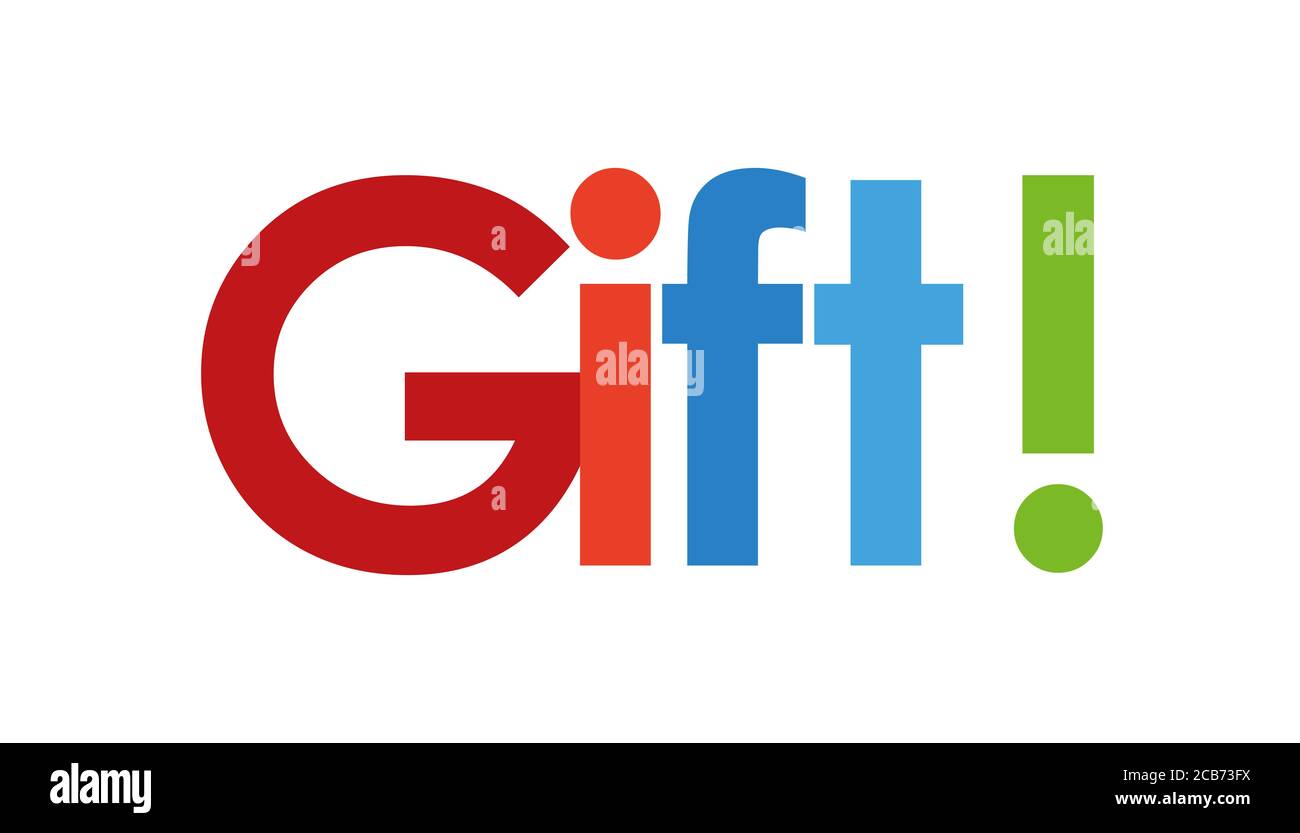 gift text in white background Stock Photo - Alamy