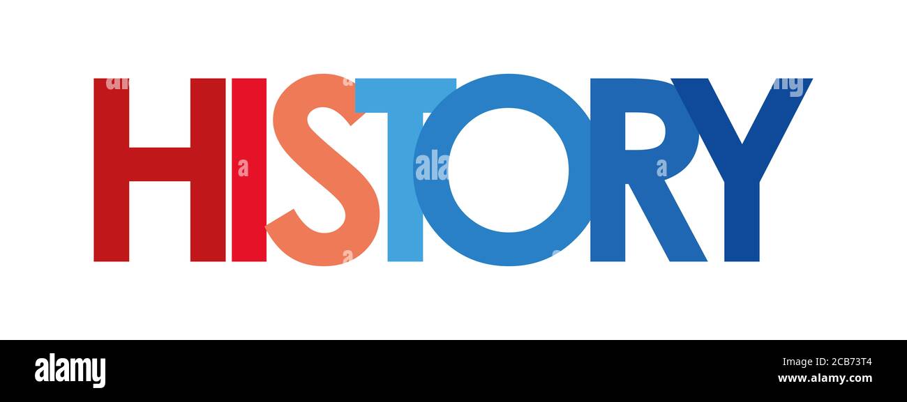 history text in white background Stock Photo - Alamy