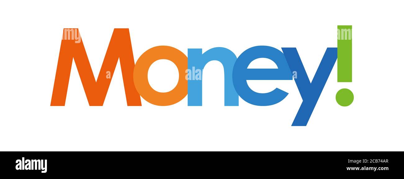 money text in white background Stock Photo - Alamy