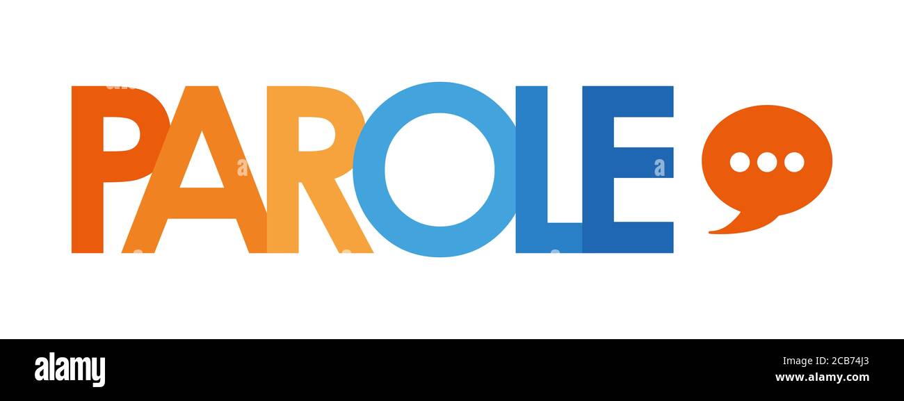 parole text in white background Stock Photo - Alamy