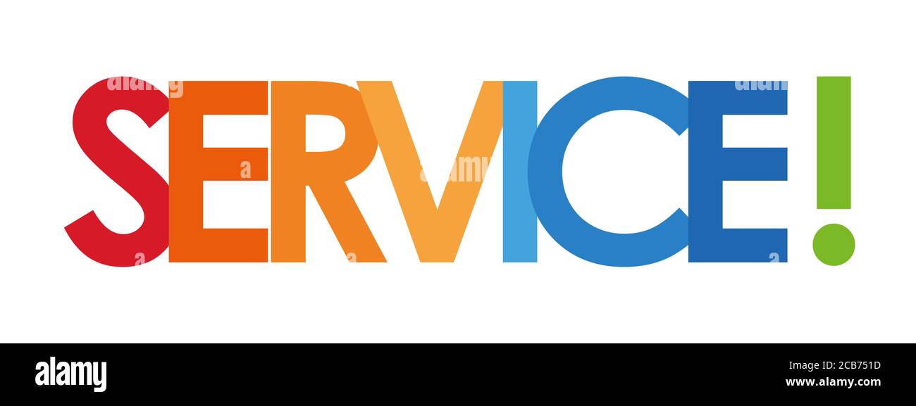 service text in white background Stock Photo - Alamy