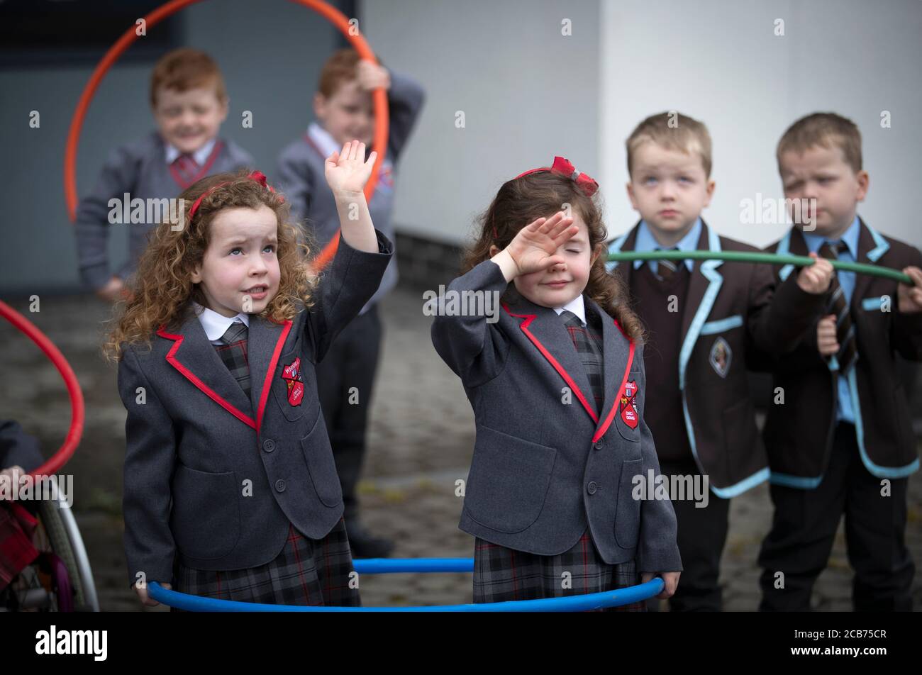 Eva and Iona Metcalfe with some of the other sets of twins from the ...